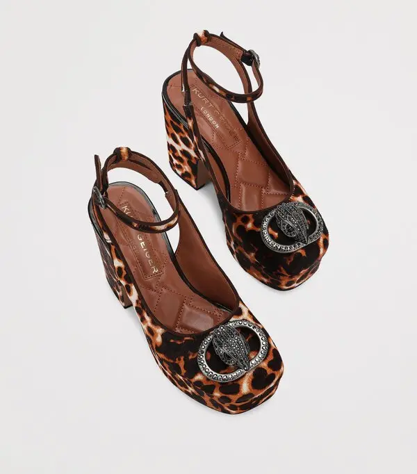 Kurt Geiger Leopard Print Chelsea Platform Pumps