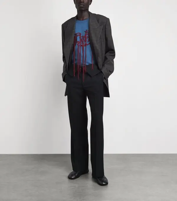 Dries Van Noten Cotton Embroidered Bird T-shirt