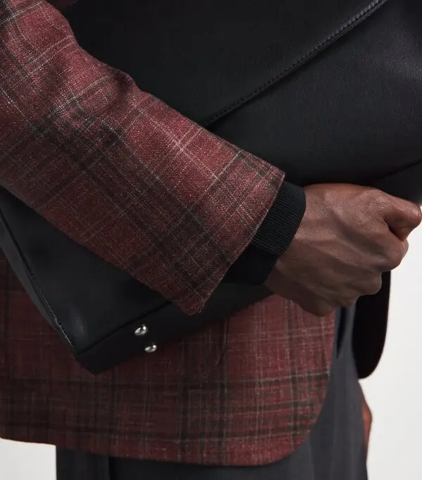 Isaia Wool-cashmere-silk Check Capri Blazer