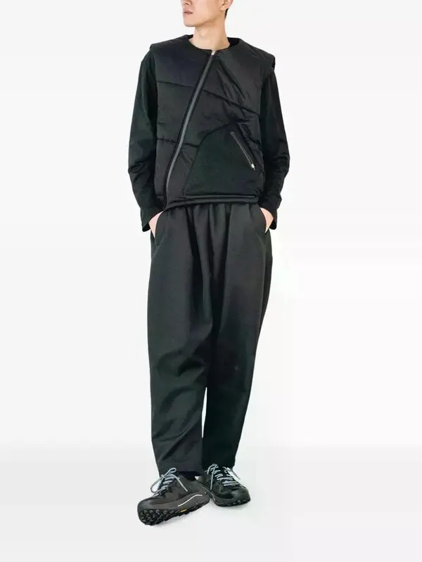 YOSHIOKUBO Asymmetrical Zip-up Padded Gilet