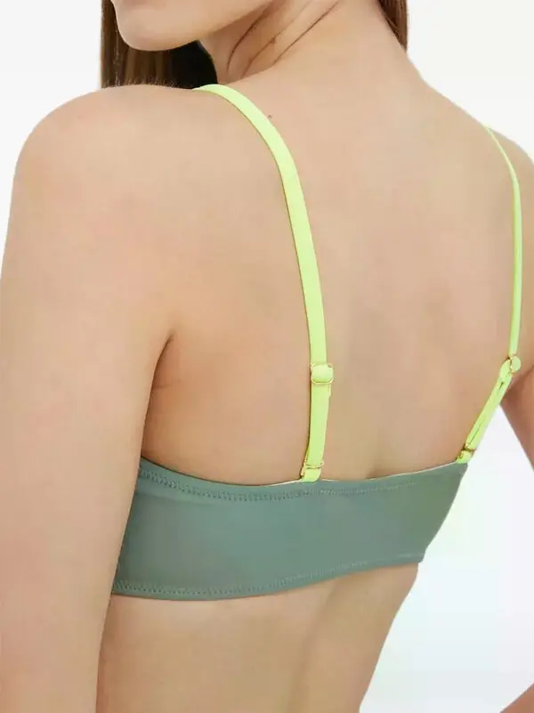 P.E Nation Reversible Camouflage Print Bikini Top