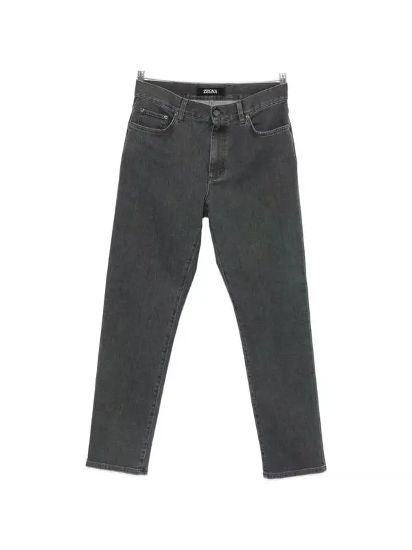 Zegna Logo-patch Straight-leg Jeans