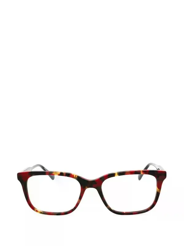 Calvin Klein Tortoiseshell-effect Rectangle-frame Eyeglasses - Brown