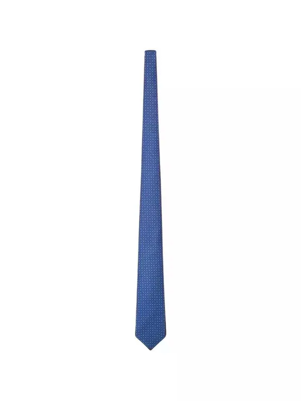 Kiton Geometric-print Silk Tie