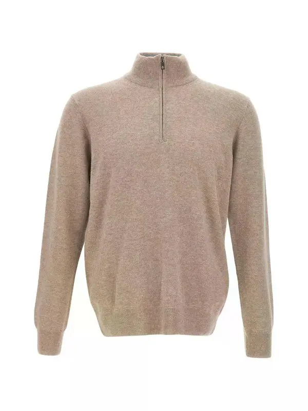 DELLA CIANA Half-zip Knit Sweater