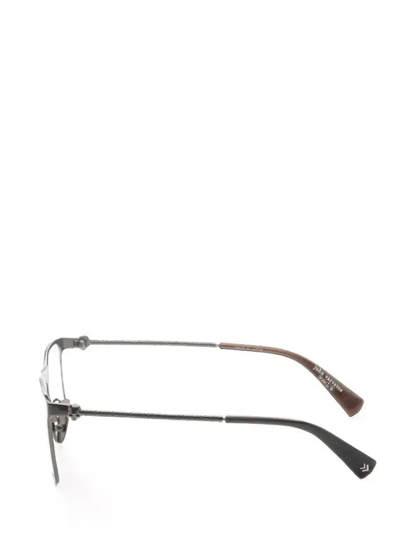 John Varvatos Skull-detail Square-frame Glasses