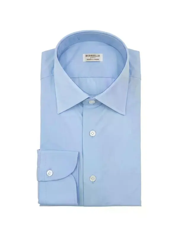 BORRIELLO NAPOLI Classic Collar Shirt - Blue