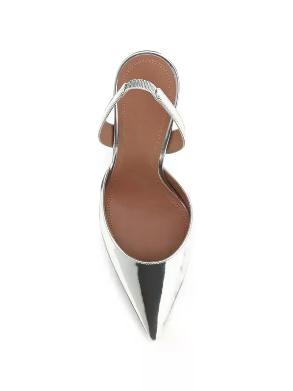 Amina Muaddi Holli Slingback Heeled Pumps