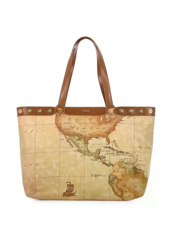 ALVIERO MARTINI 1° CLASSE Geo Classic Map Print Tote Bag