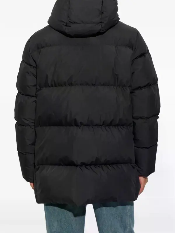 Burberry Burford Puffer Jacket With Check-pattern Hood