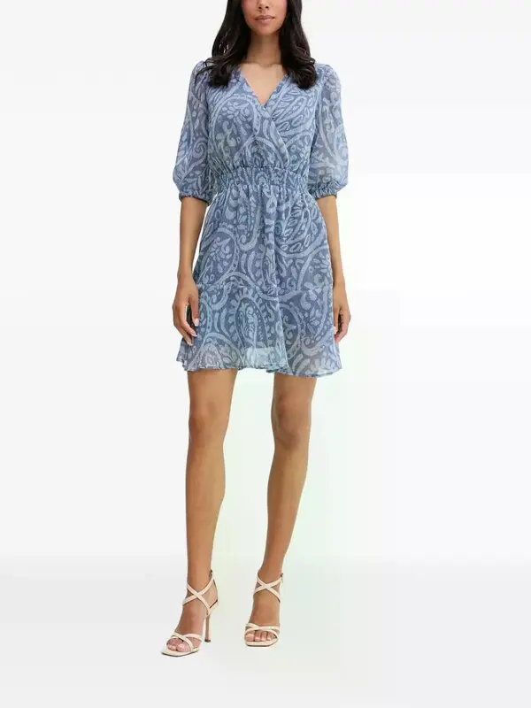 MORGAN Paisley-print Wrap-style Dress