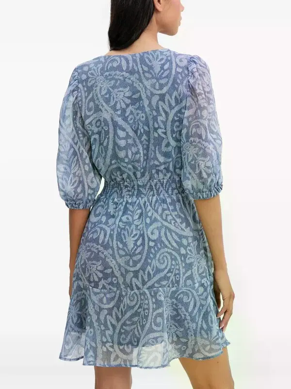 MORGAN Paisley-print Wrap-style Dress