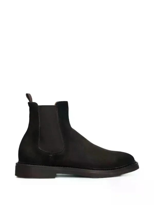 Officine Creative Hopkins Flexi 204 Suede Chelsea Boots - Brown