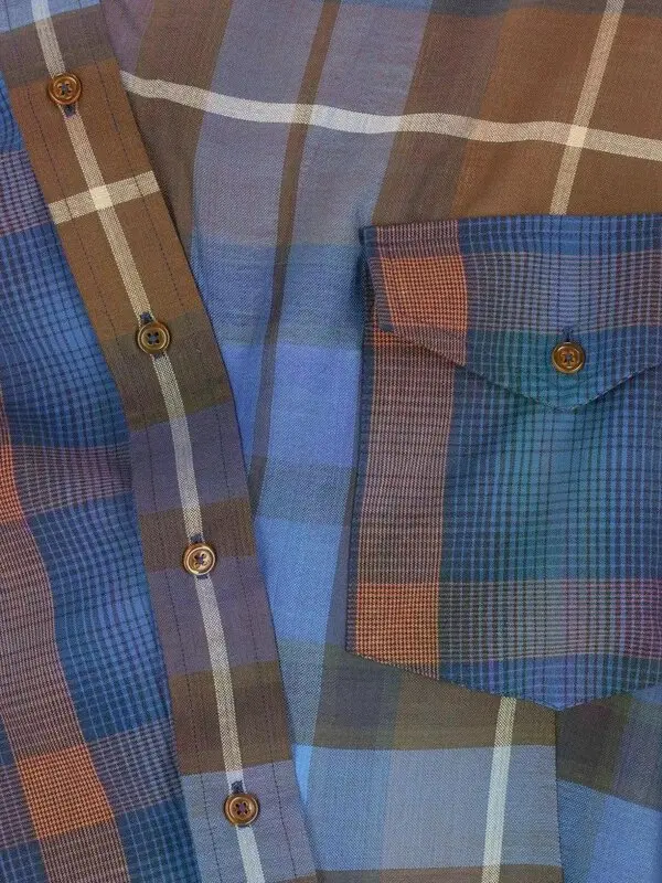 VIVIENNE WESTWOOD Asymmetric Tartan Wool Shirt