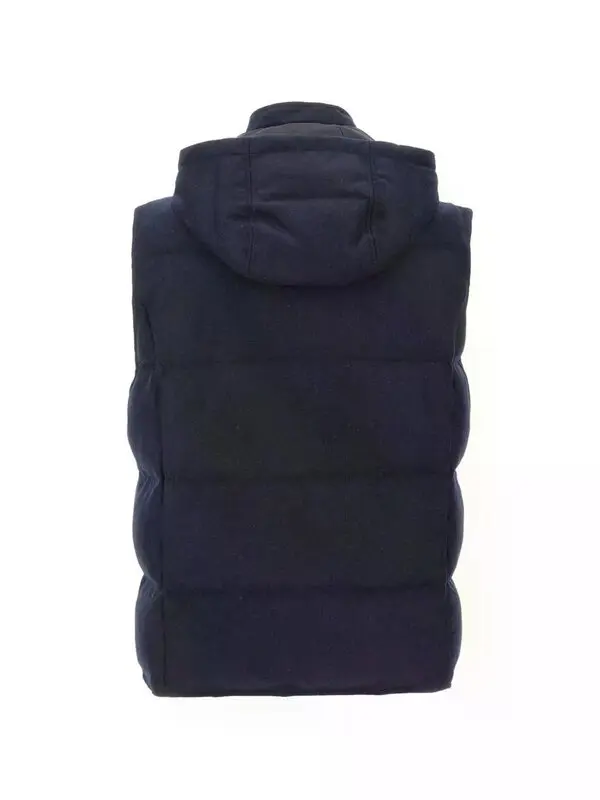 Eleventy Hooded Cashmere Gilet
