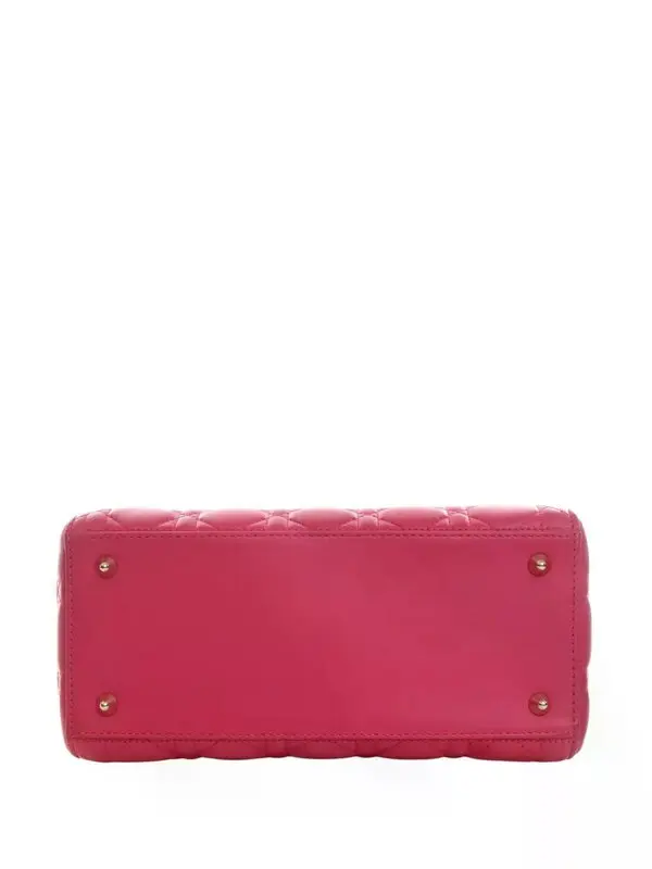Dior 2013 Medium Lambskin Cannage Lady Satchel