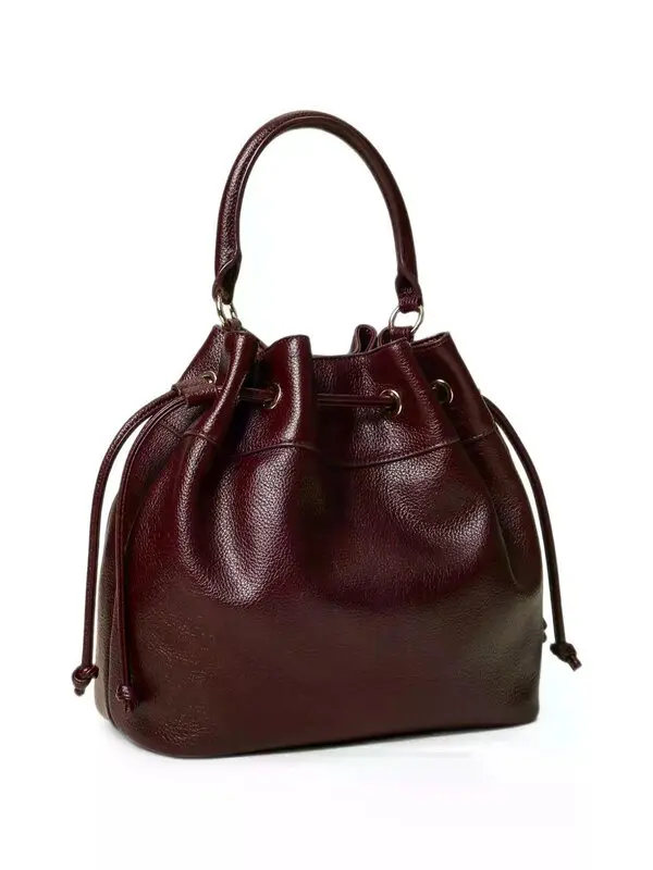 TWINSET Pebbled Drawstring Bucket Bag