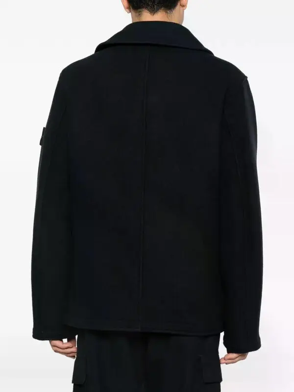 Stone Island Double-breasted Pea Coat