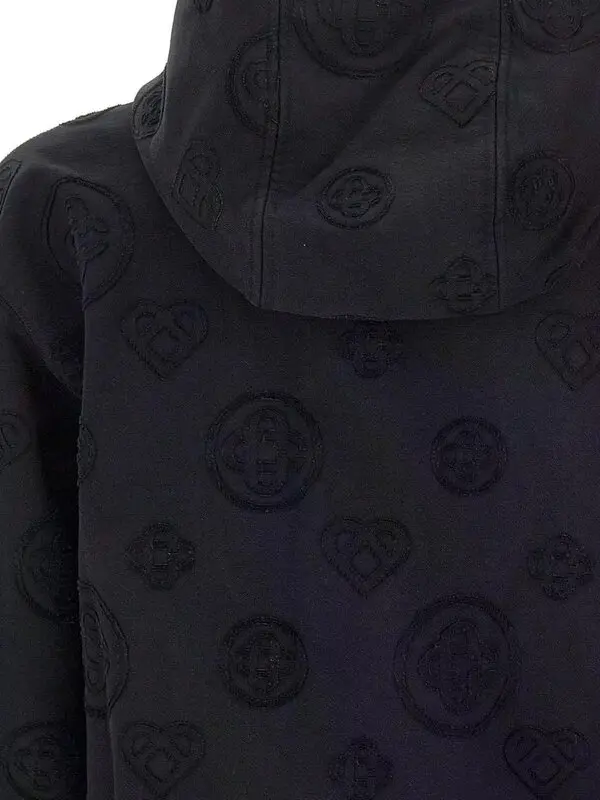 Casablanca Monogram Zip-up Hoodie