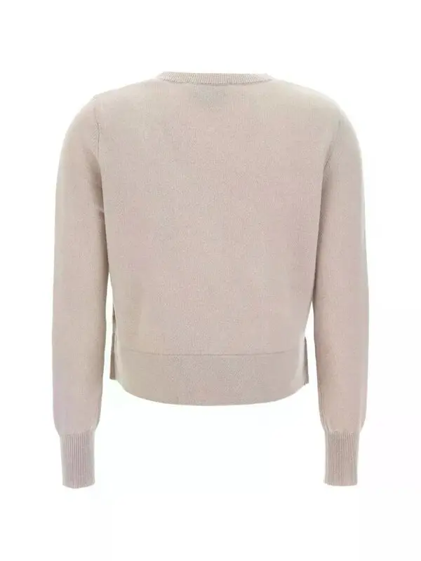 KAOS Button-up Slit-hem Cardigan - Neutrals