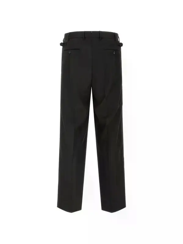 CELLAR DOOR Nev Pleated Straight-leg Trousers