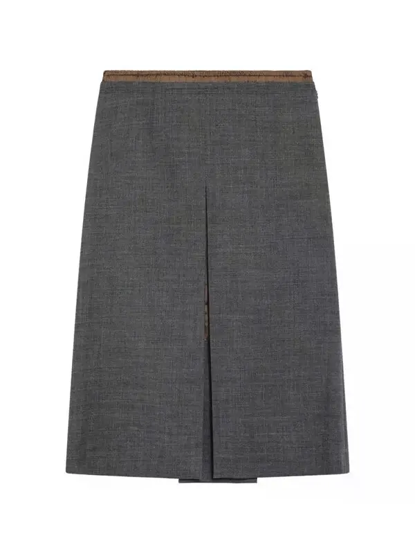 Prada Rush-stitch Midi-skirt
