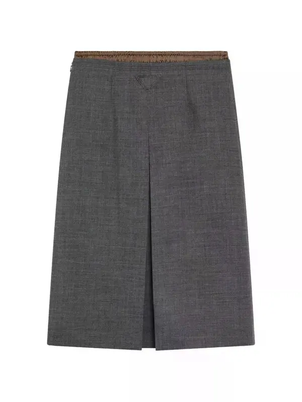Prada Rush-stitch Midi-skirt