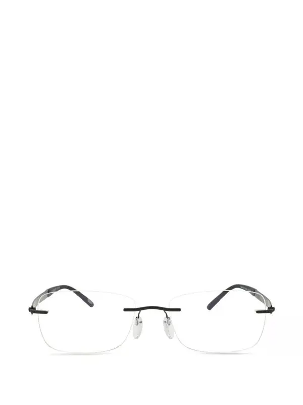 SILHOUETTE Titan Impressions Rectangle Eyeglasses - White