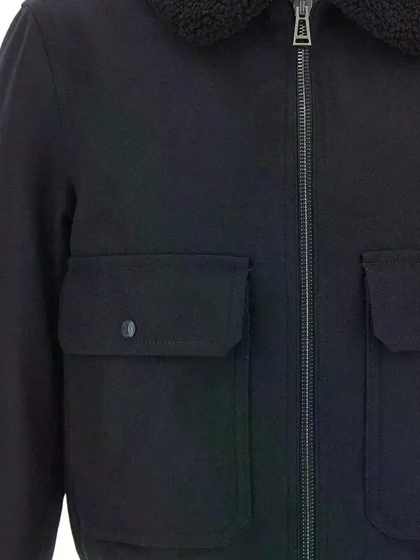 Belstaff Welder Shearling-collar Bomber Jacket