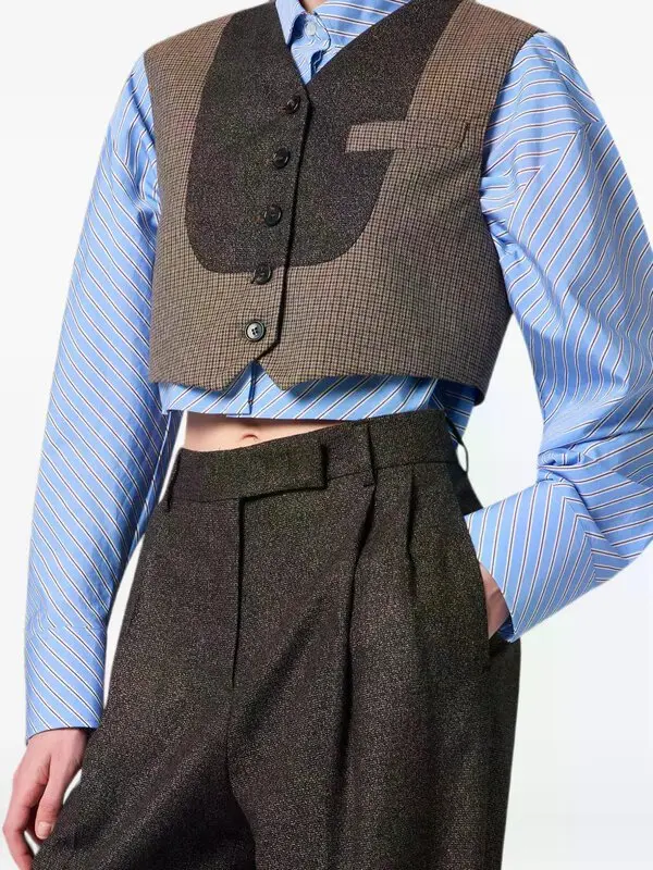 MSGM Pleated Wide-leg Trousers