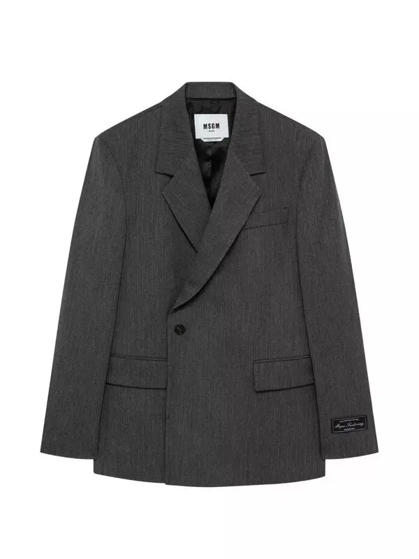 MSGM Pinstripe-pattern Double-breasted Jacket