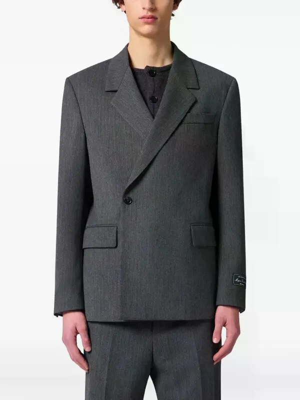 MSGM Pinstripe-pattern Double-breasted Jacket