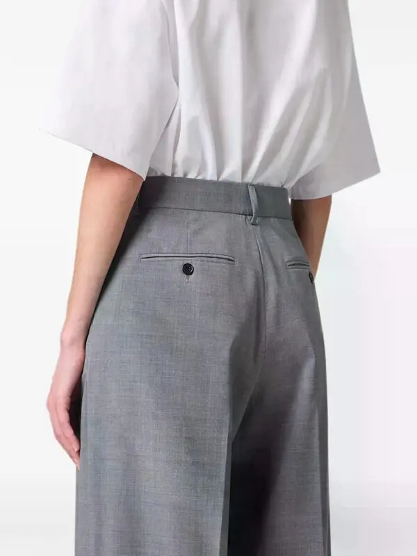 MSGM Pleated Wide-leg Trousers