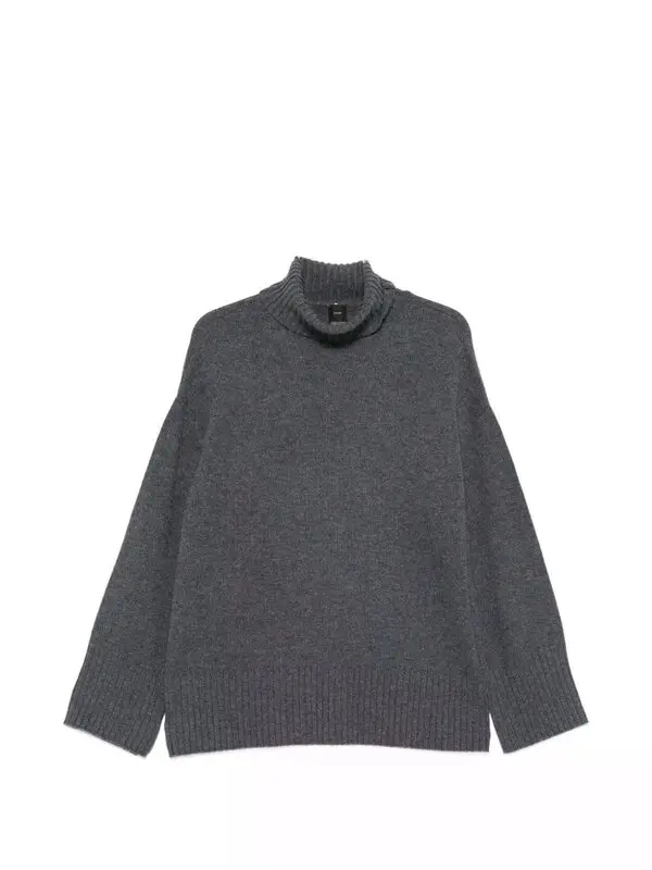 Pinko Roll-neck Knitted Sweater - Grey