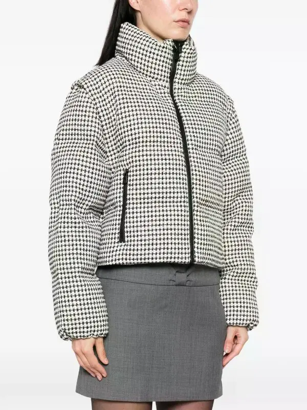 Pinko Houndstooth Padded Jacket