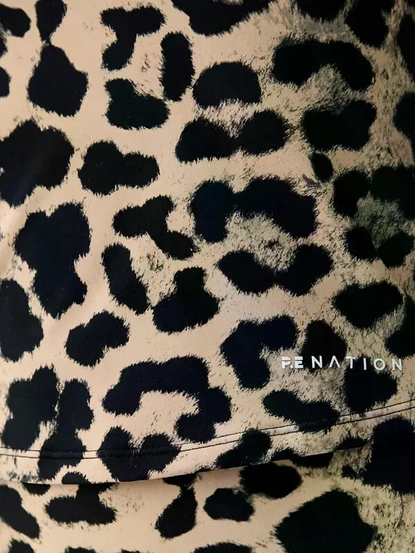 P.E Nation Refine Leopard-print Tank Top