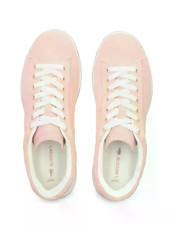 Lacoste Logo-embroidered Suede Sneakers