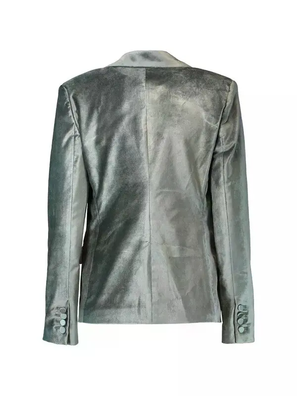 SUSAN BENDER Single-breasted Velvet Blazer