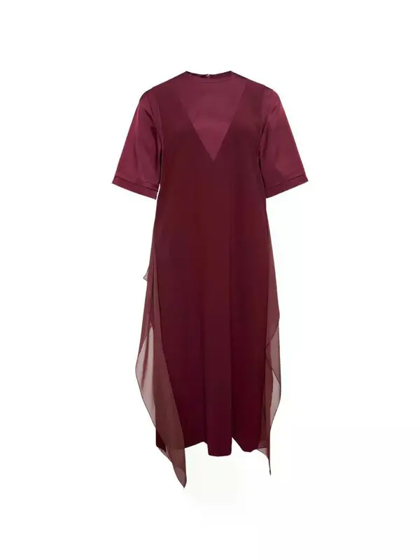 Undercover Panelled Handkerchief Hem Midi Dress