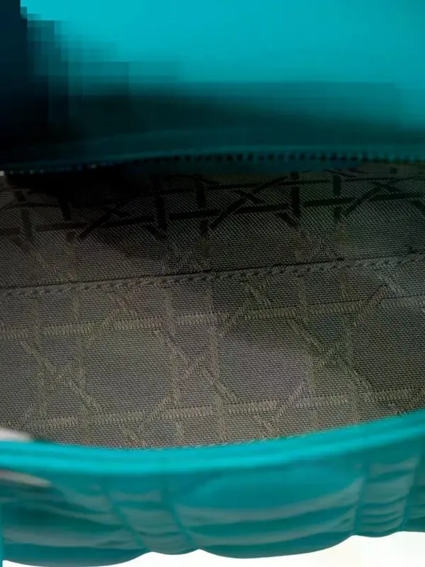Dior Lambskin Cannage Lady Satchel - Blue