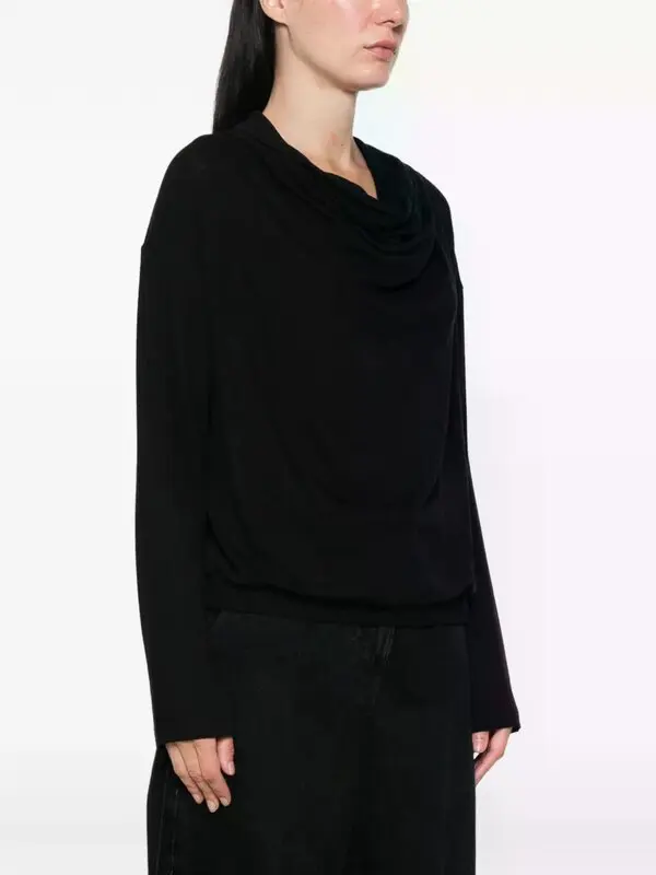 Herno Cowl-neck Long-sleeve Sweater