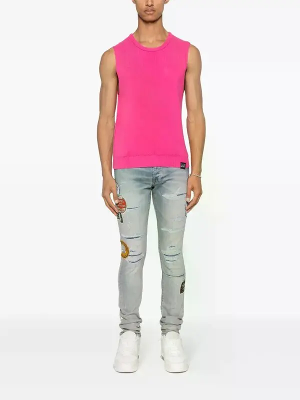 Amiri Travel Patch Repair Skinny Jeans