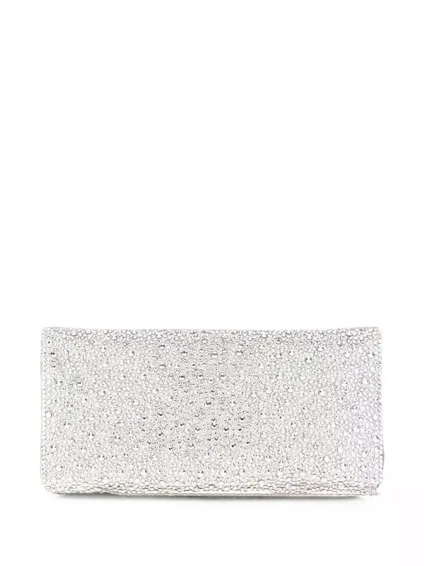 TWENTY FOURHAITCH Siria Crystal-embellished Clutch Bag - Silver