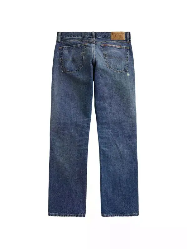Polo Ralph Lauren Distressed Embroidered Jeans