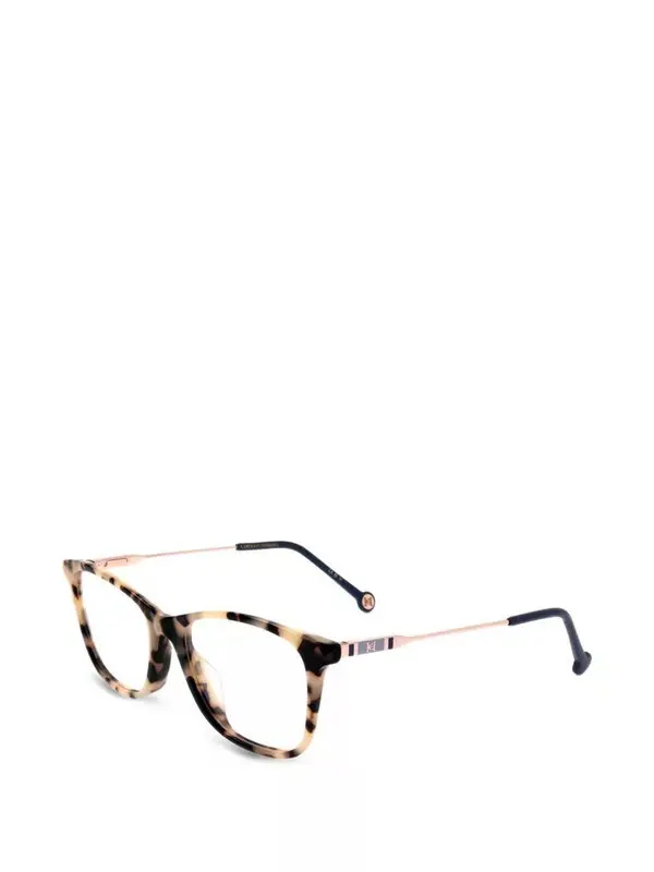 Carolina Herrera Tortoiseshell-effect Square-frame Eyeglasses