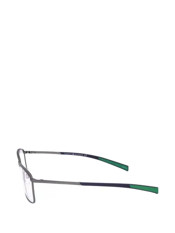 Tommy Hilfiger Rectangle Frame Eyeglasses - Silver