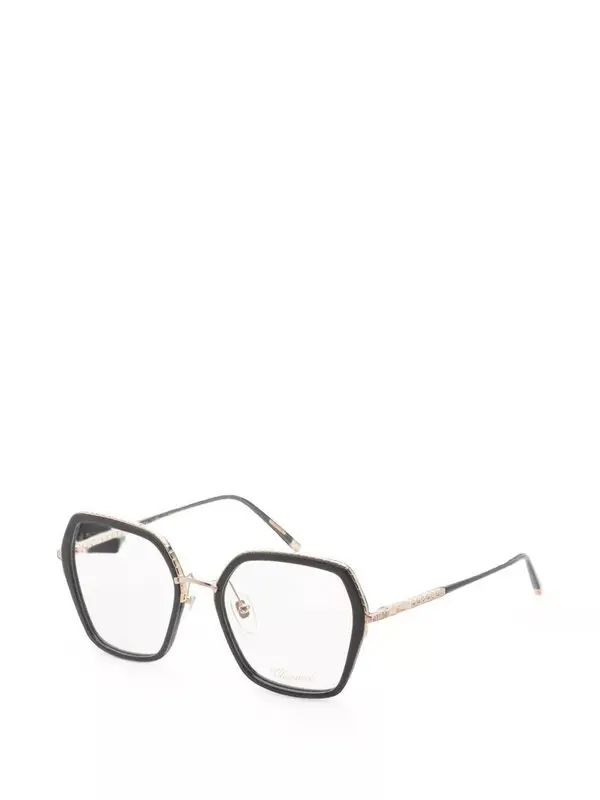 Chopard Crystal-embellished Geometric-frame Glasses