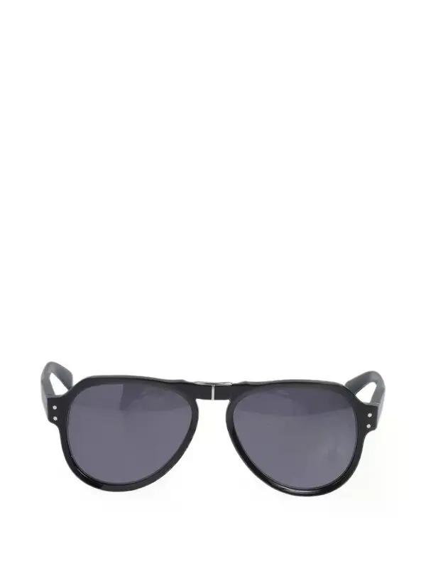 KADOR Pilot Flag Pilot-frame Sunglasses - Black