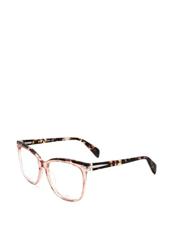Rag & Bone Tortoiseshell-effect Square-frame Glasses