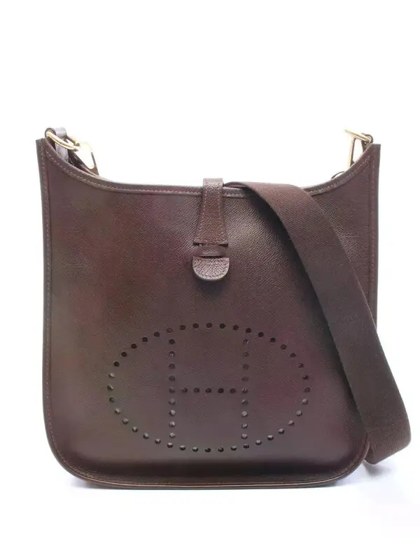 Hermès 2004 Epsom Evelyne Pm Crossbody Bag - Brown